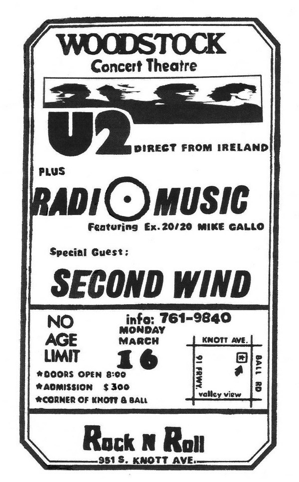 U2gigs.com photos » Boy Tour » 1981-03-16 - Anaheim