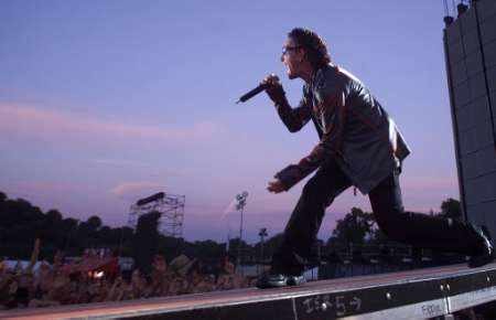 U2 Slane Castle 2001 Attendance Clipart